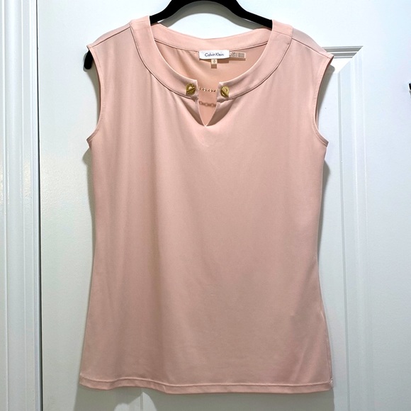 Calvin Klein | Tops | Calvin Klein Blush Pink Top | Poshmark